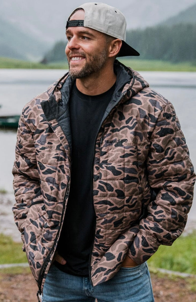 Burlebo Puffer Jacket - Gauge Camo – SouthernSass Boutique